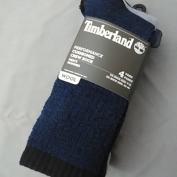 Timberland | Underwear & Socks | Timberland Wool Crew Socks Men Size 92 ...